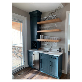 Cabin Bar - Rustic - Home Bar - Other - by Signature Cabinet Studio | Houzz