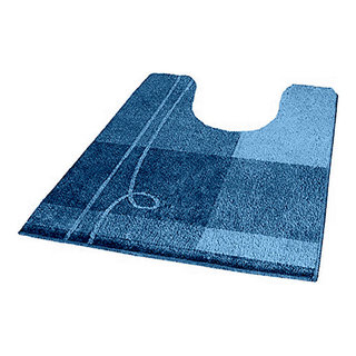 Royal Blue Non Slip Washable Bathroom Rug, Tivoli, Pedestal ...