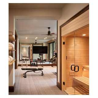 Mountain Sun Residence - Rustic - Home Gym - Other - by Locati ...