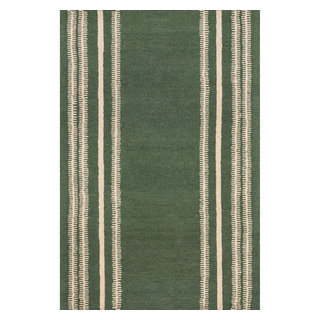 Arvin Olano x RugsUSA Kari Striped Wool Rug, 4'x6' - Contemporary ...