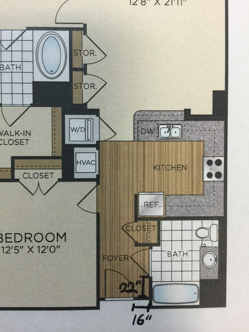 Genkan for a small apartment hallway