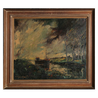 Stephane H.C. Gourjon, Le Soir, Oil Painting - Contemporary - Paintings ...