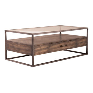 Rectangular Cocktail Table Urban Brown - Transitional - Coffee Tables ...