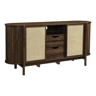 Reid 63" Curved Sideboard - Tropical - Buffets And Sideboards - by ...