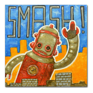Smash!' Canvas Art, 14"x14" - Contemporary - Prints And Posters - by ...
