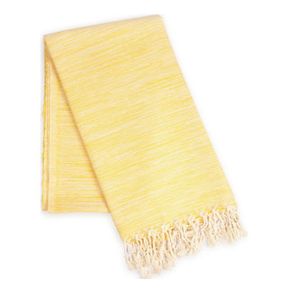 Sunshine Yellow Turkish Beach Blanket - Contemporary - Blankets - by ...