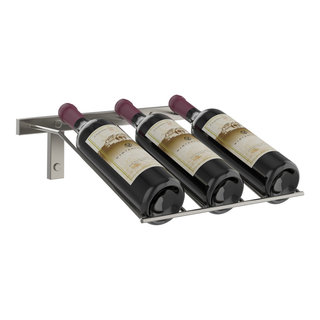 W Series Presentation Row (wall mounted metal wine rack), 3 Bottles (1 ...