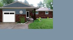 Exterior Stone Veneer on Gable
