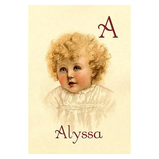 A for Alyssa, 12" x 18" - Traditional - Prints And Posters - by ...