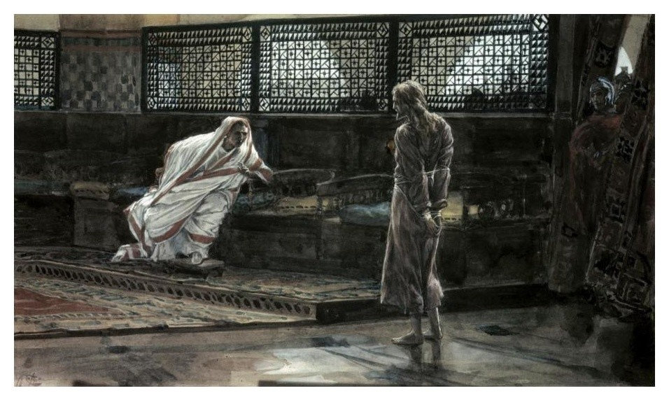 "Jesus Before Pilate For The First Time" Paper Print by James Tissot ...