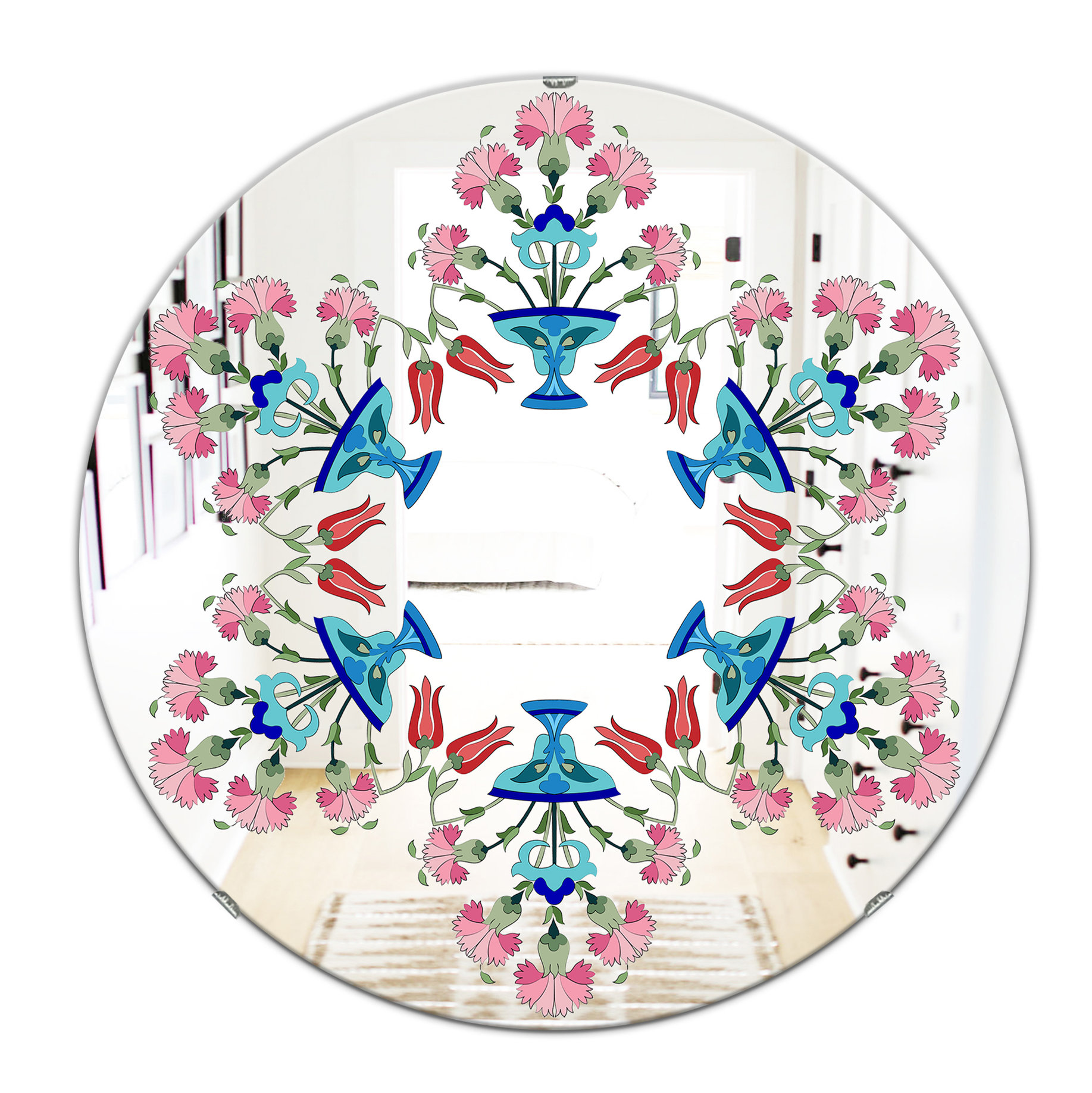 Designart Pick Me Up a Daisy Bohemian And Eclectic Oval Or Round Wall ...