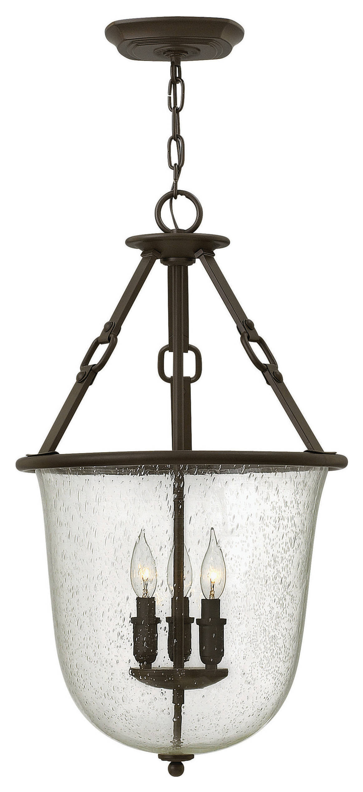 Hinkley Lighting Dakota 3 Light Foyer 1 Tier, Oil Rubbed Bronze ...