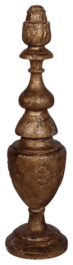 35.5" Finial Champagne Finish Decor Finial Bailey - Traditional ...