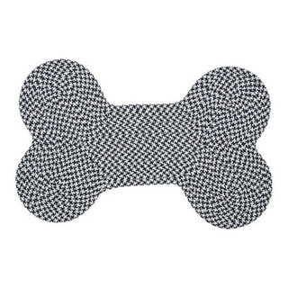 Dog Bone Houndstooth Bright Rug, Navy, 22"x34" - Contemporary - Area ...
