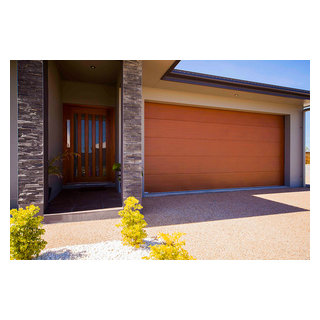DecoWood Flatline Garage Doors - Contemporary - Garage - Brisbane - by ...
