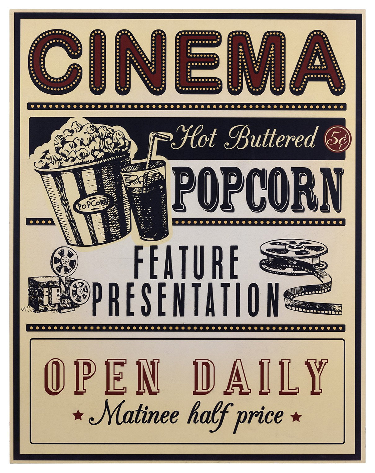 Cinema Themed Wall Art - Midcentury - Prints And Posters - by ...