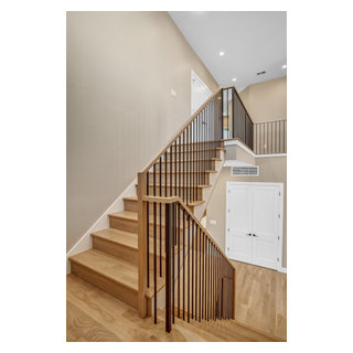 Metal & Wood Fusion - Staircase - Denver - by Built by Krueger | Houzz