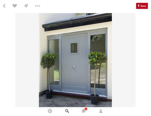 New front door with side panels | Houzz UK
