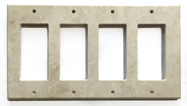 100% Authentic Real Travertine Switch Wall Plates Covers - Honed (Matte ...