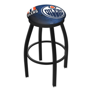Holland L8B2B 03 Edmonton Oilers 36" Swivel Bar Stool - Black ...