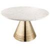 Tempo Marble Coffee Table - White - Contemporary - Coffee Tables - by ...