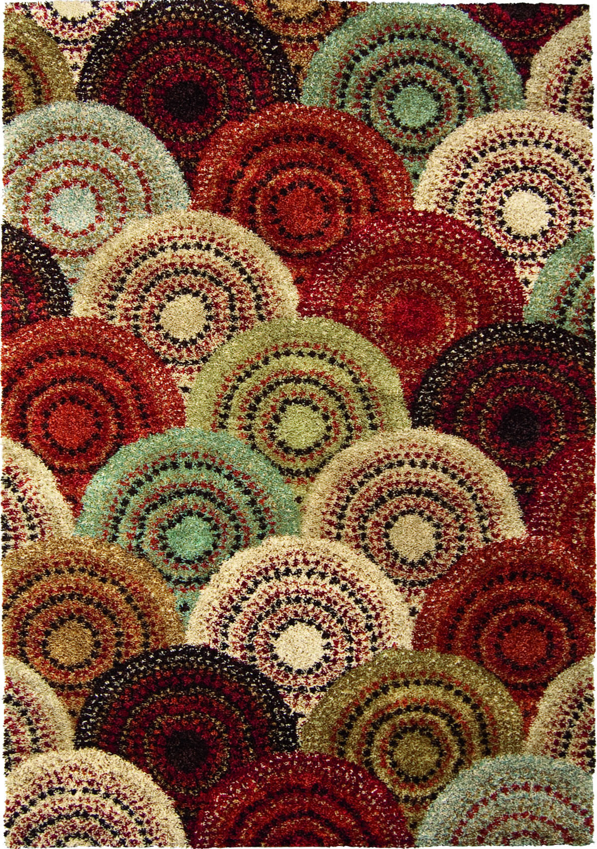 Orian Wild Weave Parker Shag Area Rug, Multicolor, 9'x13 ...