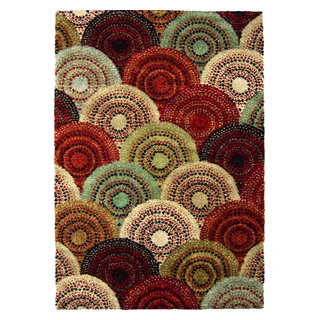 Orian Wild Weave Parker Shag Area Rug, Multicolor, 9'x13 ...