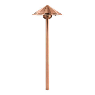 Kichler Triangle Cut Outs, LED Path Light, Copper 2700K - Transitional ...