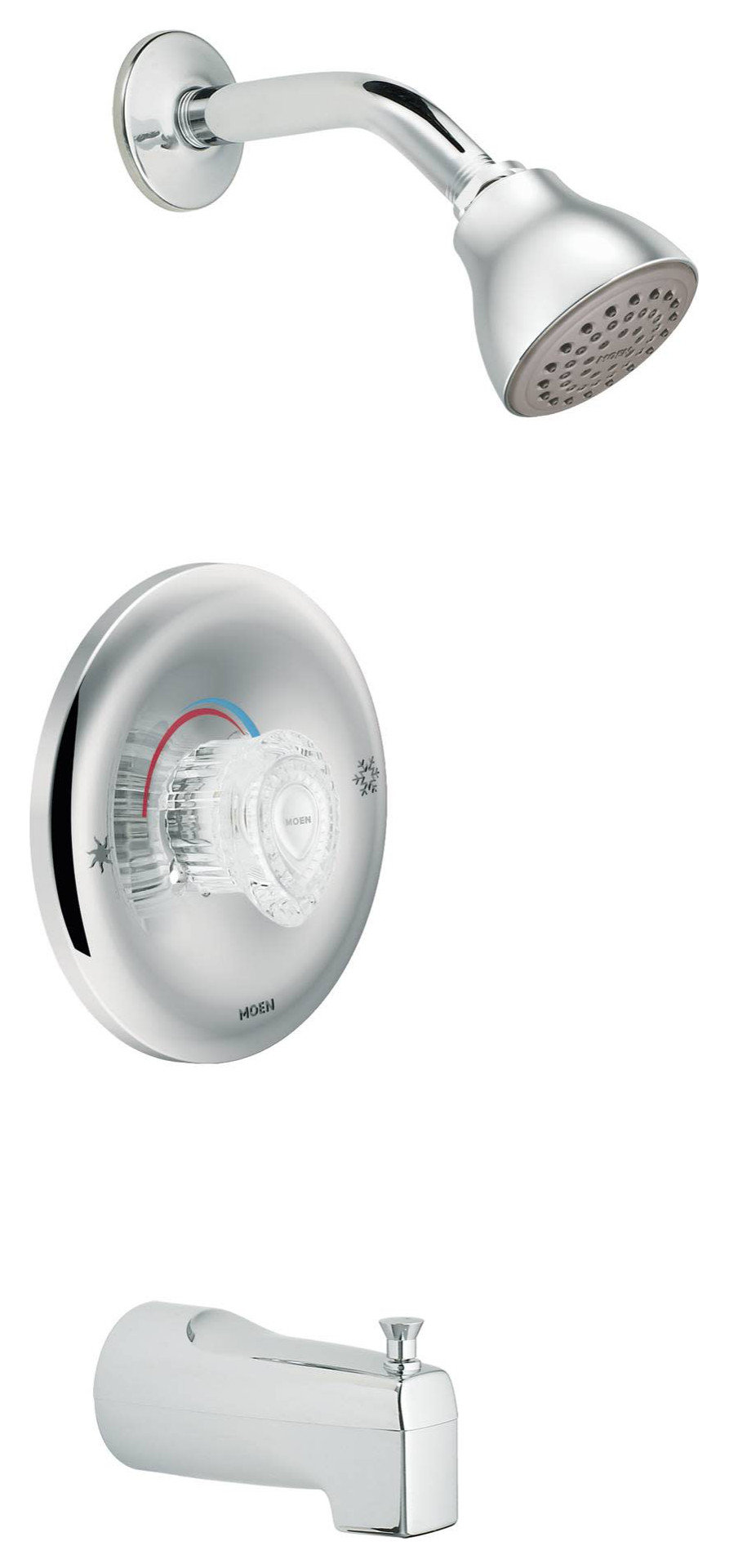 Moen 2353 Posi-Temp Pressure Balanced Tub and Shower Trim - Showerheads ...