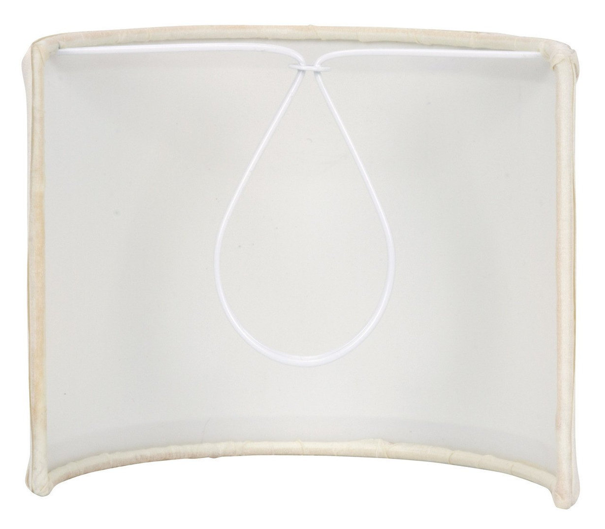 Eggshell Silk 5" Wall Sconce Shield Lamp Half Shade - Transitional ...