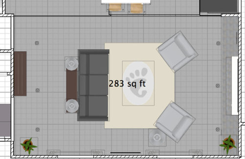 Living room lighting layout