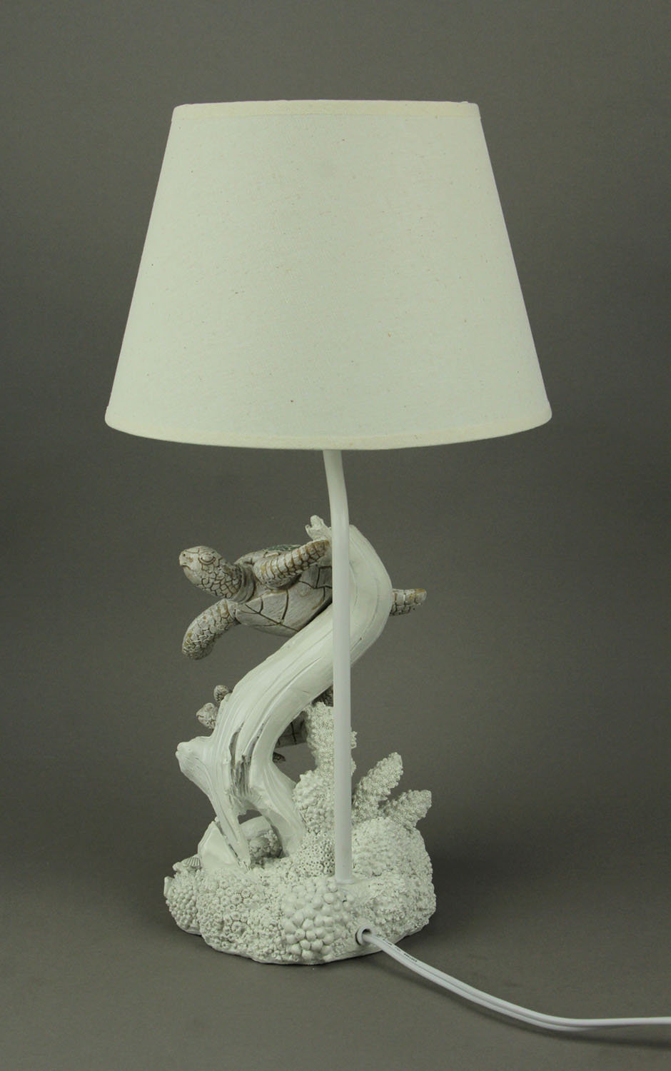 Mosaic Swimming Sea Turtles Coastal Sea Life Table Lamp Set of 2, One ...