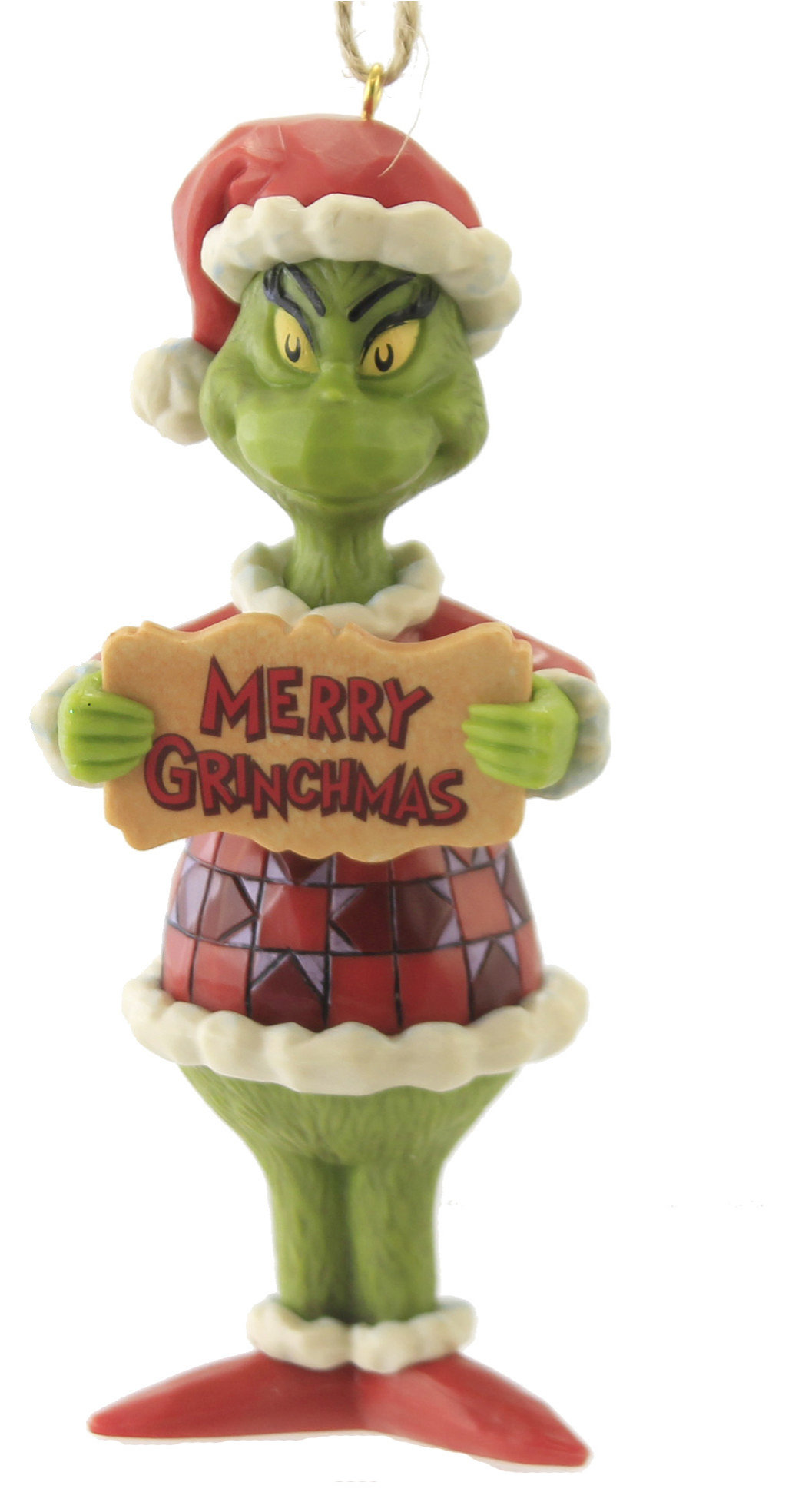 Jim Shore Grinch Merry Grinchmas Ornament Christmas Dr Seuss, 5 In H X ...