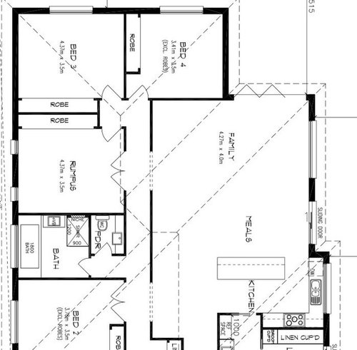 Need help for my back room rumpus, family room and bedroom layout ...