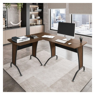 Techni Mobili Deluxe L-Shaped Desk - Contemporary - Desks And Hutches ...