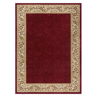 Harper Transitional Border Area Rug, 7'10'' x 10'3'' - Traditional ...