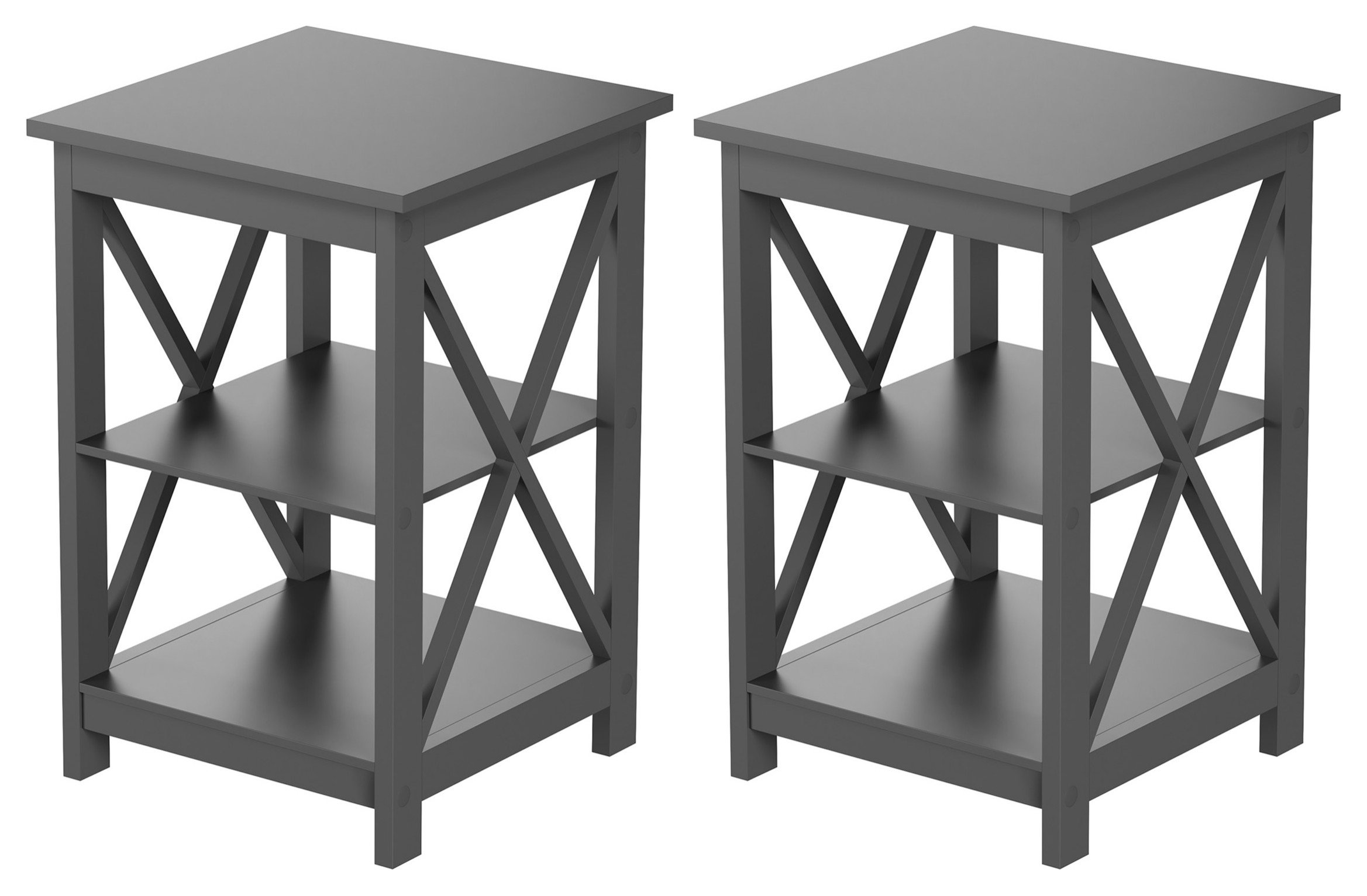Side Tables, Two Shelves - Transitional - Side Tables And End Tables ...