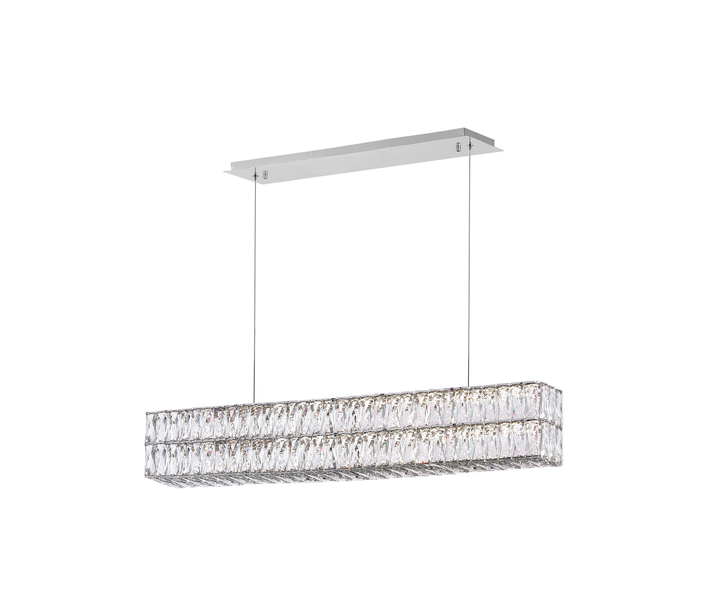 CWI LIGHTING 1085P47-601-RC-2C LED Chandelier with Chrome Finish ...