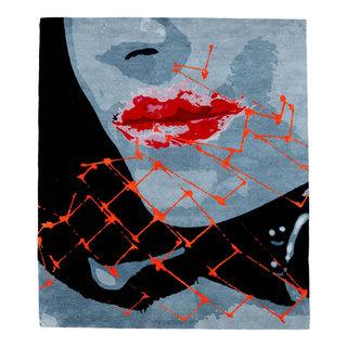 Lips Wool Rug, 10' Square - Contemporary - Area Rugs - by Christopher ...