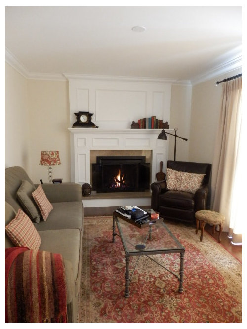 Family Room Redone - before and after attached