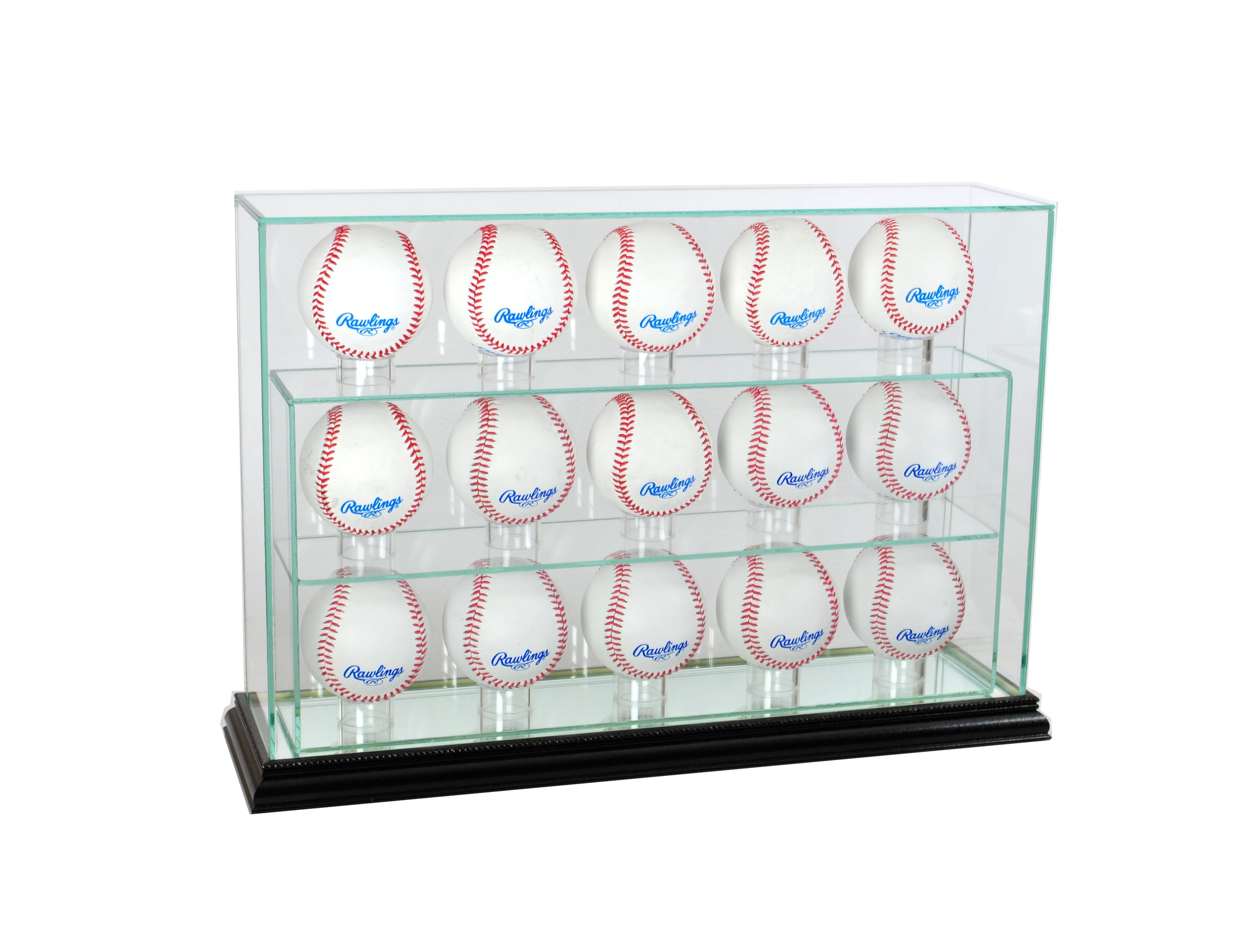 15 Baseball Upright Display Case - Traditional - Sports And Game Room ...