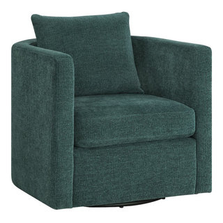 Sheldon Peacock Swivel Barrel Chair - Contemporary - Armchairs And ...