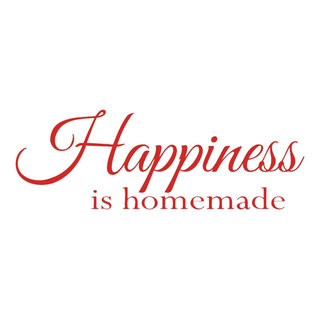 Decal Vinyl Wall Sticker Happiness Is Homemade Quote, 8"x30 ...