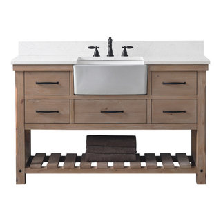 Wesley 54" Bathroom Vanity - Farmhouse - Bathroom Vanities And Sink ...