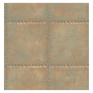 Indium Bronze Sheet Metal Wallpaper, Sample - Industrial - Wallpaper ...