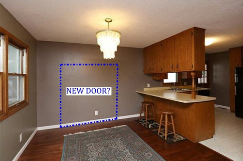 Kitchen remodel - move exterior door?