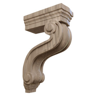 Capistrano Mission Corbel, Maple, 2 1/2"Wx2 3/4"Dx4 1/2"H, 4-Pack, 3 7/ ...