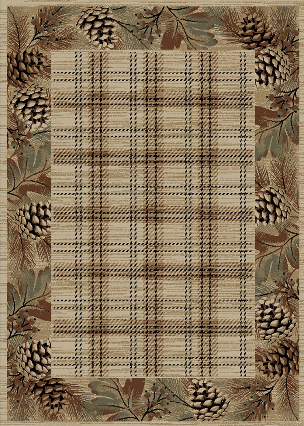 Pembroke Plaid Multi Lodge Area Rug, 2'3"x3'3" - Rustic - Area Rugs ...