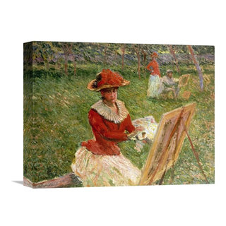 "Blanche Hosch d Painting" Stretched Canvas Giclee by Claude Monet, 16 ...