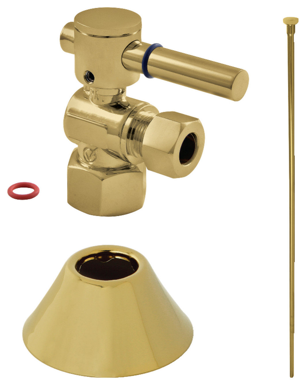 CC4310XDLTKF20-P Plumbing Toilet Trim Kit, 1/2-Inch IPS x 3/8-Inch Comp, 1/2-14 NPT x 3/8" O.D ...